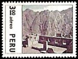 Stamp: Three Windows Temple - Machu Picchu (Peru(Historical and ...