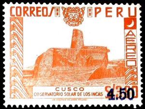 Stamp: Machu Picchu at Cuzco - Overprint (Peru(Previous Issues ...