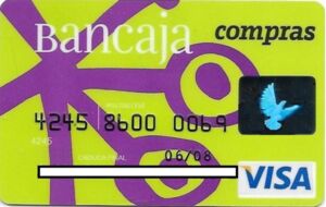 Bank Card: BANCAJA compras (Bancaja, SpainCol:ES-VI-0946