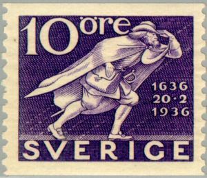 Stamp: Post Runner / Early Courier (Sweden(Postal service) Mi:SE 228A ...