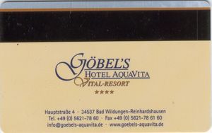 Hotel Card: Göbel's Hotel Aquavita (Goebels Hotels, Germany, Federal ...