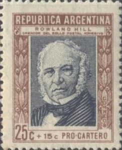 Stamp: Rowland Hill (1795-1879) (Argentina(For the postman) Mi:AR 484 ...