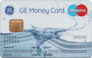 Bank Card: GE Money Card (GE Capital Bank, Germany, Federal RepublicCol ...