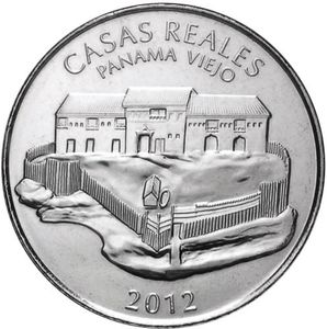 Coin: ½ Balboa ("Medio"- Casas Reales) (Panama) (1903~Today - Republic ...