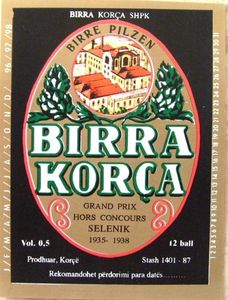 Drink Label: Birra Korca (Beer Korca SH.P.K, AlbaniaCol:AL-BEER-000040