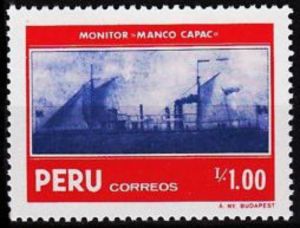 Briefmarke: Peruvian Navy - Monitor Manco Capac, 1880 (Peru(Marine) Mi:PE 1341,Sn:PE 898,Yt:PE ...