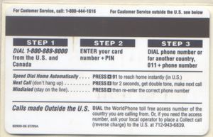 Phonecard: MCI Worldcom Personal / Sky Miles (MCI (MCI), United States ...