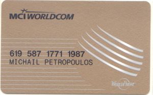 Phonecard: MCI Worldcom Personal (MCI (MCI), United States of America ...
