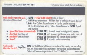 Phonecard: MCI Worldcom Personal (MCI (MCI), United States of America ...