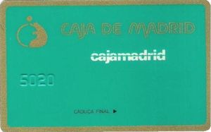 Tarjeta de Banco: CAJA de MADRID (Caja de Madrid, EspañaCol:ES-T6-0019.01