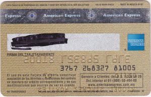 Bank Card: Logo Grande (American Express, Mexico) Col:MX-AE-0001
