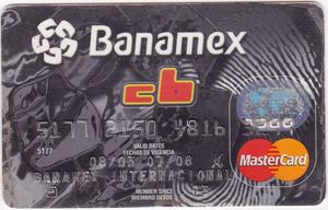 Bank Card: Cb (Banamex, MexicoCol:MX-MC-0059