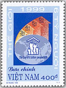Stamp: World’s 6 Billionth Person (Vietnam) Mi:VN 3009,Sn:VN 2915,Yt:VN ...