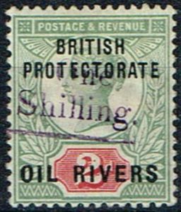 Stamp: Queen Victoria (1819-1901) (Oil Rivers Protectorate(Niger Coast ...