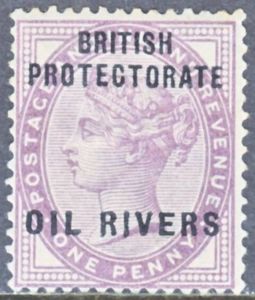 Stamp: Queen Victoria (1819-1901) (Oil Rivers Protectorate(Niger Coast ...