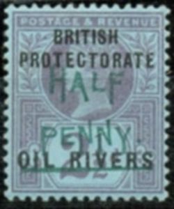 Stamp: Queen Victoria (1819-1901) (Oil Rivers Protectorate(Niger Coast ...