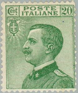Stamp: King Vittorio Emanuele III (1869-1947) facing left (Italy(King ...