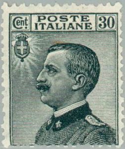 Stamp: King Vittorio Emanuele III (1869-1947) facing left (Italy(King ...
