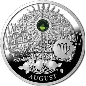 Coin: 1 Dollar (August) (Niue(Numismatic Product - Magic Calendar of ...