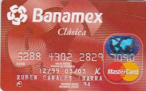 Bank Card: Clasica (Banamex, MexicoCol:MX-MC-0063.02