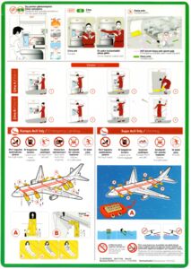 Safety Card: Boeing 777-300er (Turkish Airlines, Türkiye (Turkey)Col ...