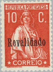 Stamp: Ceres Overprint 'Revalidado' (Portugal(Ceres 1929, overprinted ...