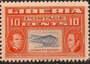 Stamp: Roberts, Ashmun & Robertsport (Liberia(Jehudi Ashmun) Mi:LR 437 ...