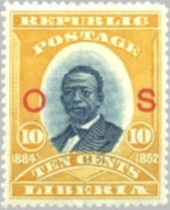 Stamp: Hilary Richard Wright Johnson, 11th President (Liberia(Officials ...