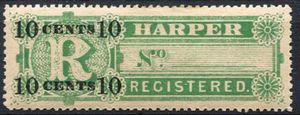 Stamp: Harper (Liberia(Registered Letters 1893 Issue) Mi:LR 41,Sn:LR F7 ...