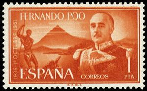 Stamp: XXV anniversary of the exaltation of General Franco (Fernando ...