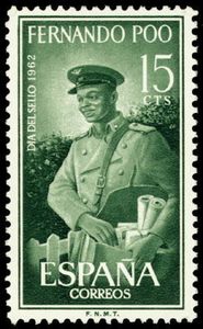 Stamp: Day of the stamp (Fernando Poo(Stamp Day 1962) Mi:ES-FP 206,Sn ...