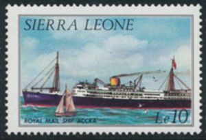 Stamp: R.M.S. Accra (Sierra Leone(Ships (1984)) Mi:SL 779IA,Sn:SL 652 ...