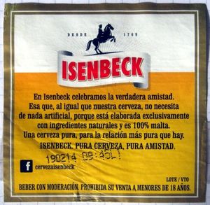 Drink Label: Isenbeck 100 Malta 1 L (Cervecería Argentina S.A. Isenbeck ...