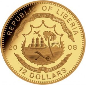 Moneda: 12 Dollars (Finland - Helsinki Cathedral) (Liberia) (2008 ...