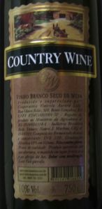 Drink Label: Country Wine (Cooperativa Vinícola Aurora Ltda, BrazilCol ...