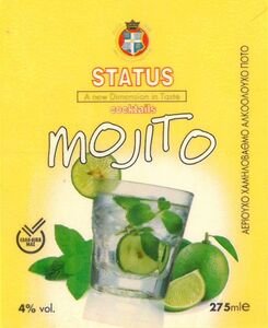 Drink Label: Status Mojito (Callicounis N.G. S. A., GreeceCol:GR-SODA ...
