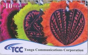 Phonecard: Art craft of Tonga 1 (Mobile Tonga, Tonga(U-Call Mobile (TCC ...