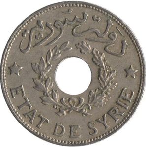 Coin: 1 Piastre (Syria(1920~1944 - État de Syrie (French Protectorate ...