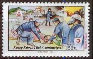 Stamp: Civil Defense Service (Northern CyprusMi:TR-NC 231,Sn:TR-NC 230 ...