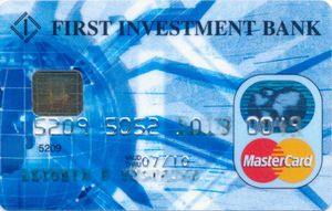 Bank Card: First Investment Bank MasterCard – 06/15 (First Investment ...