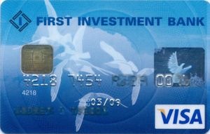 Bank Card: First Investment Bank Visa Birds - 09/07/003 (First ...