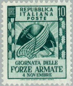 Stamp: Army, Navy and Air Force Symbols (Italy(Armed Forces Day) Mi:IT ...