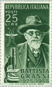 Stamp: 30th Death Anniversary of Battista Grassi (1854-1925) (ItalyMi ...