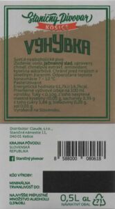 Drink Label: Vyhybka Nealko Pivo (Staničný Pivovar Košice, SlovakiaCol ...