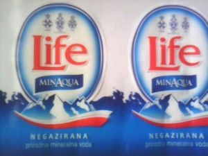 Drink Label: Life Minaqua (BB Minaqua a.d., SerbiaCol:RS-WATER-000020