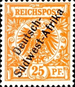 Stamp: Overprint on "Crown/Eagle" (German South West Africa(German ...
