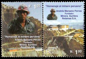 Sello: Retamas S.A. Gold Mine (Perú(Honouring Andrés Marsano Porras) Mi ...