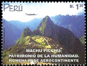 Stamp: Machu Picchu (Peru(Machu Picchu, World Heritage Site) Mi:PE 1735 ...