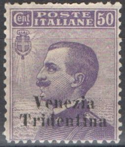Stamp: Italian Occupation of Trentin (Italy - Occupation of Trentino ...