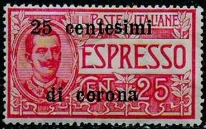Timbre: General Issue (Italie, Occupation du Trentin et Frioul-Vénétie ...